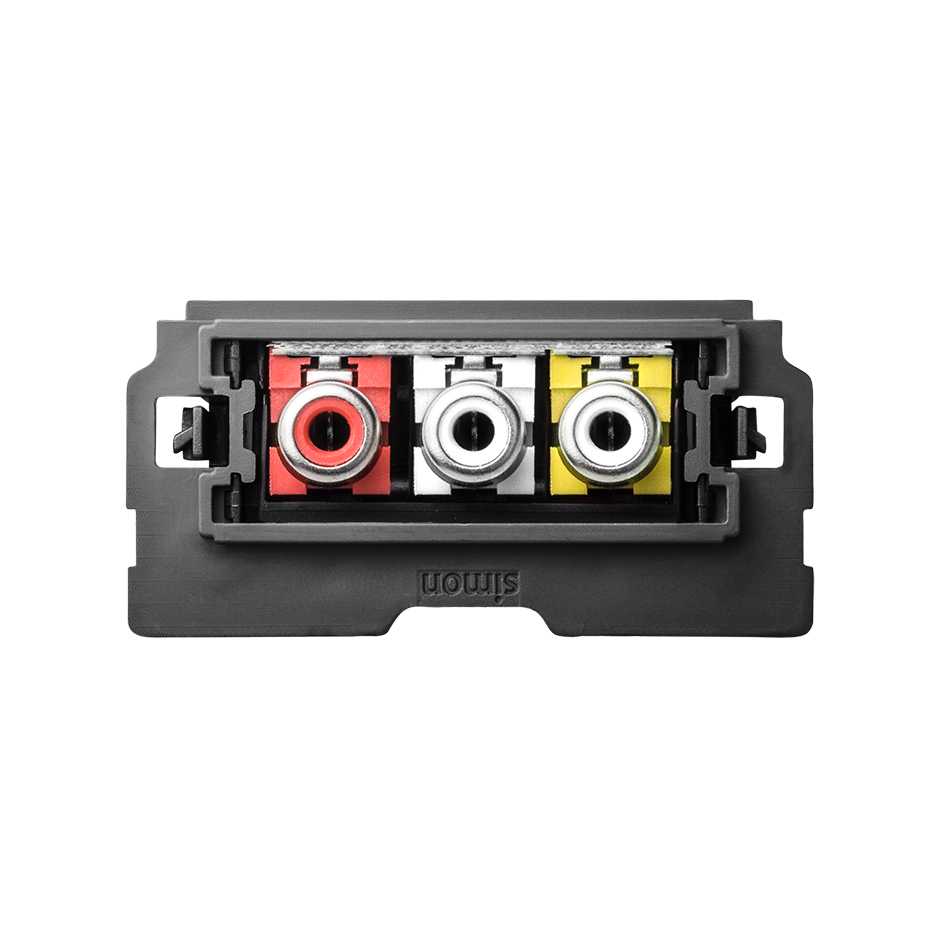 3 RCA connectors Simon 100 | SIMON