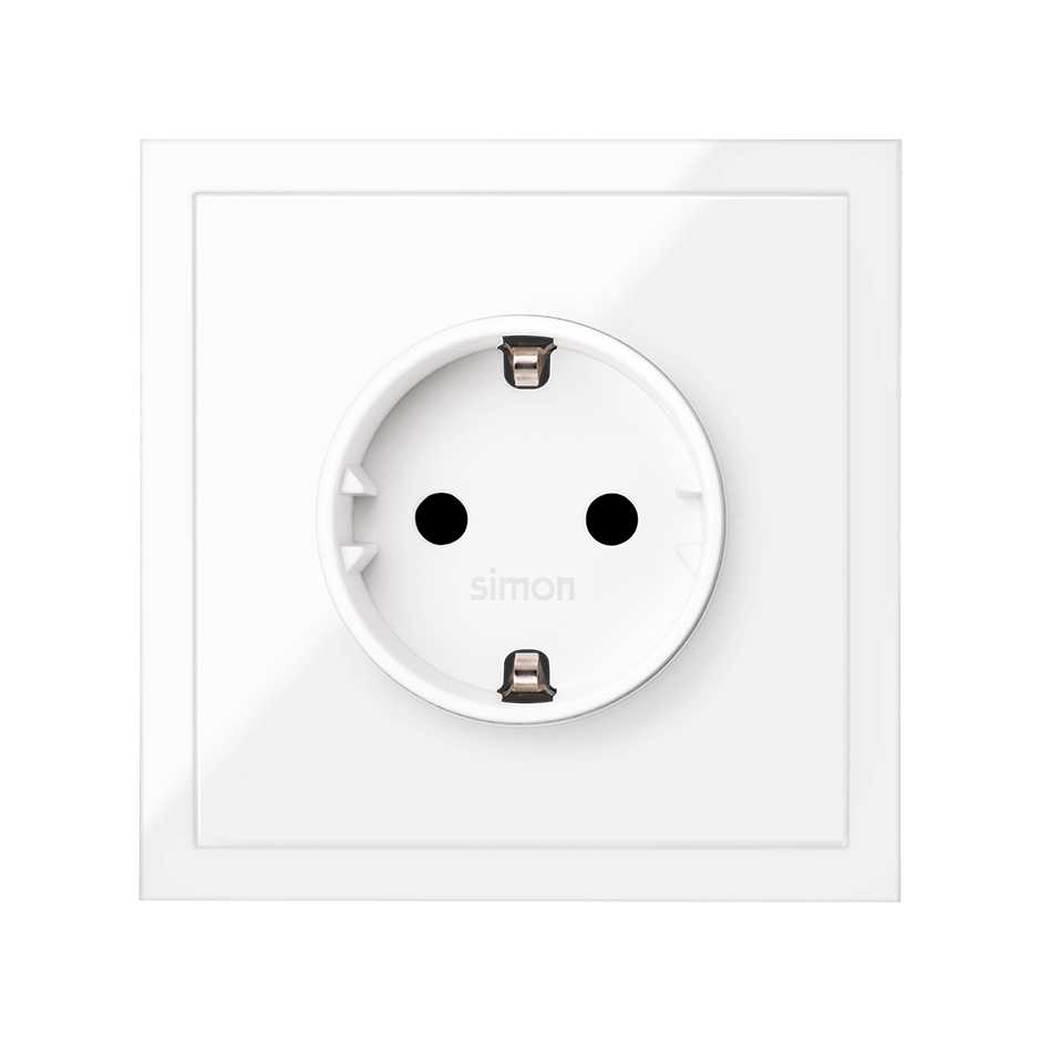 Back kit for 1 element with 1 German socket outlet Simon 100 | SIMON