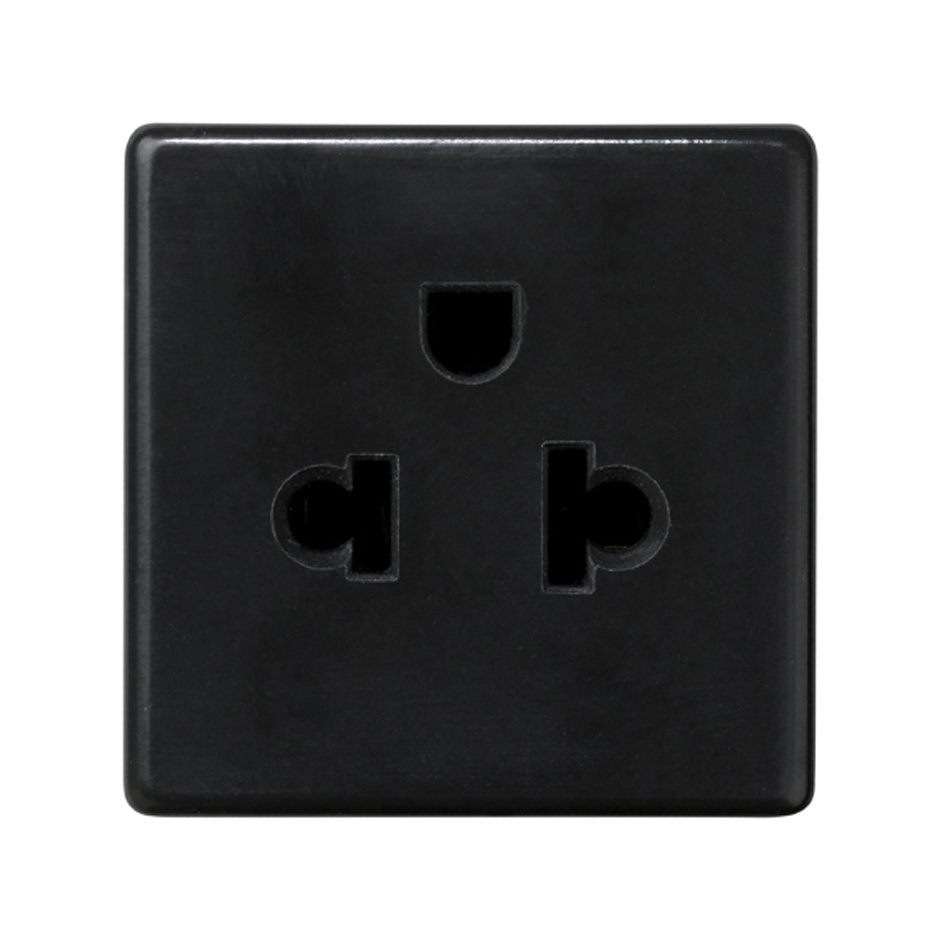Combined two-pole socket (European/American) 16A 250V~ with ground and ...