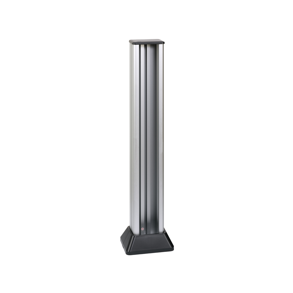Aluminium mini column with 1 side for 10 elements graphite Simon 500 ...