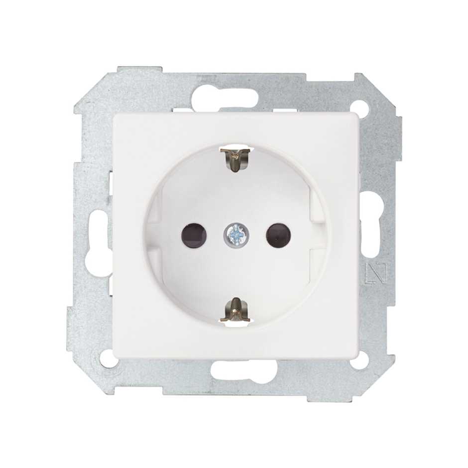 German socket outlet 16A 250V~ with screw terminal connection system ...