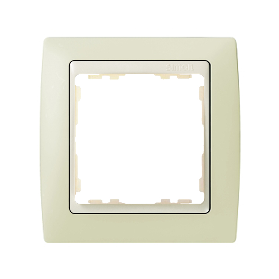 Frame for 1 element ivory Simon 82 | SIMON