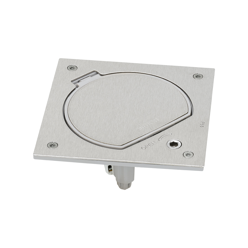 Mechanism-holder unit IP66 with safety lock and Schuko socket outlet ...