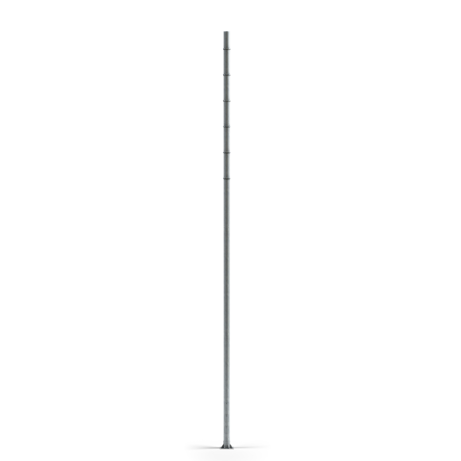Simon Tower functional pole, 14 m high, cylindrical, lateral fixing for ...