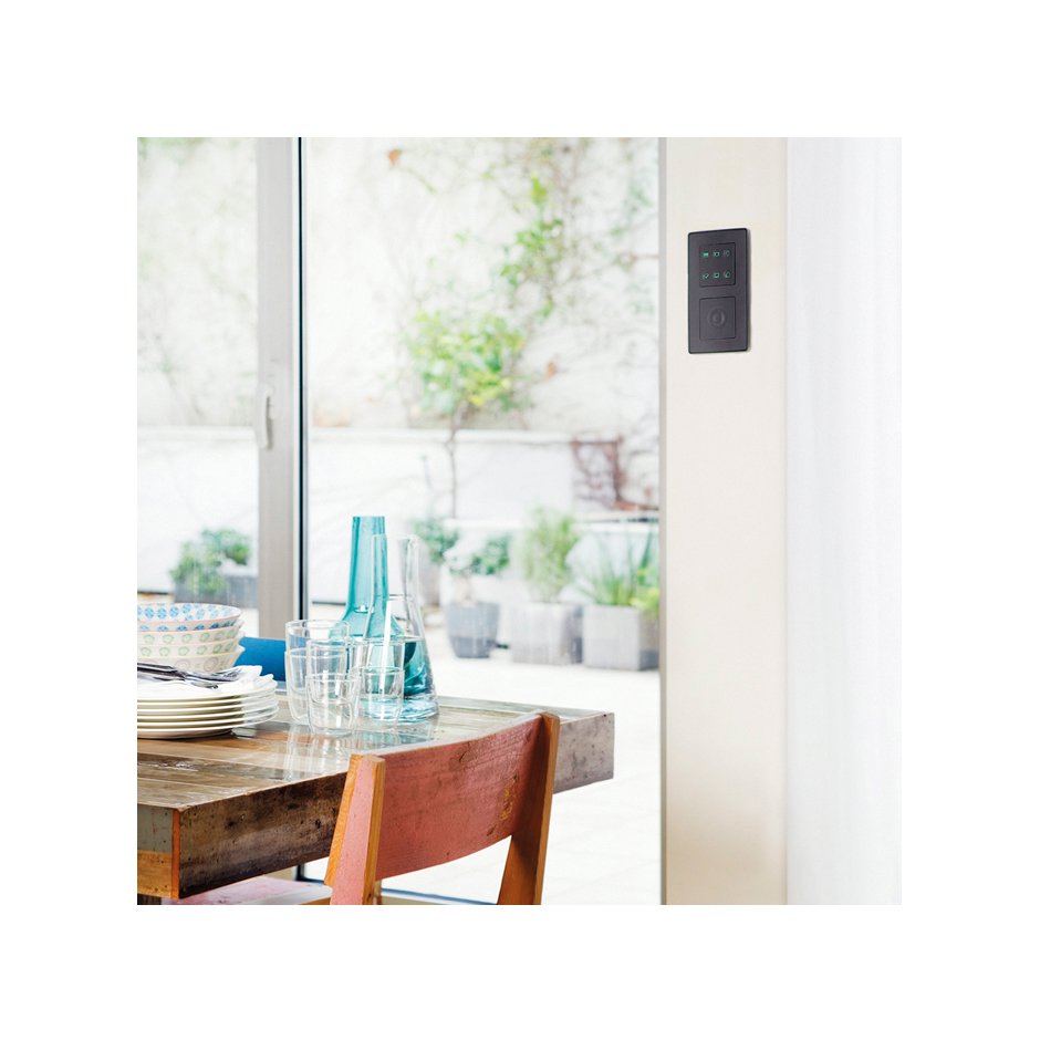 Standard button box 6 functions with KNX coupling unit and slide ...