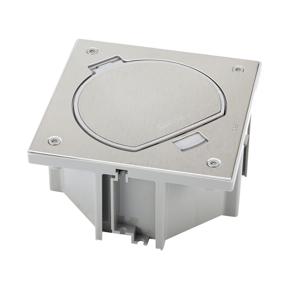 Mechanism-holder unit IP66 with manual lock and Schuko socket outlet ...