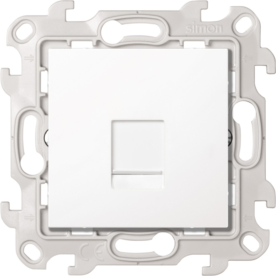 Prise RJ45 Cat 6 UTP connexion à vis blanc Simon 24 Harmonie | SIMON