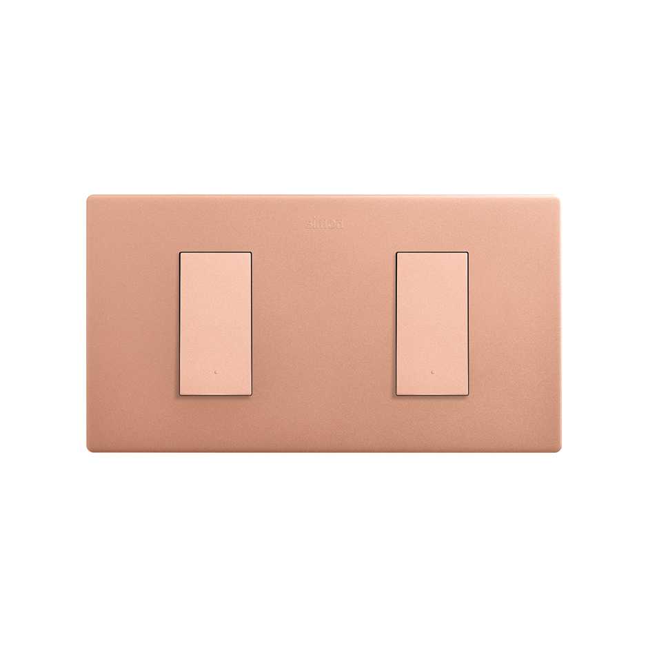 Minima design frame for 2 elements copper Simon 270 | SIMON