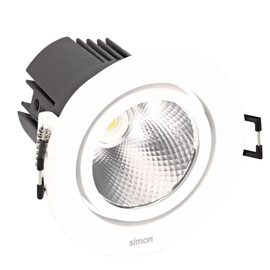 Downlight Simon 703.23 Orientable Rond 2700K Spot DALI Blanc | SIMON