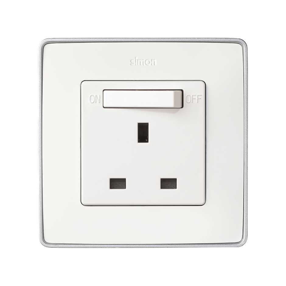 British socket outlet 13A 250V~ with switch and screw terminal ...