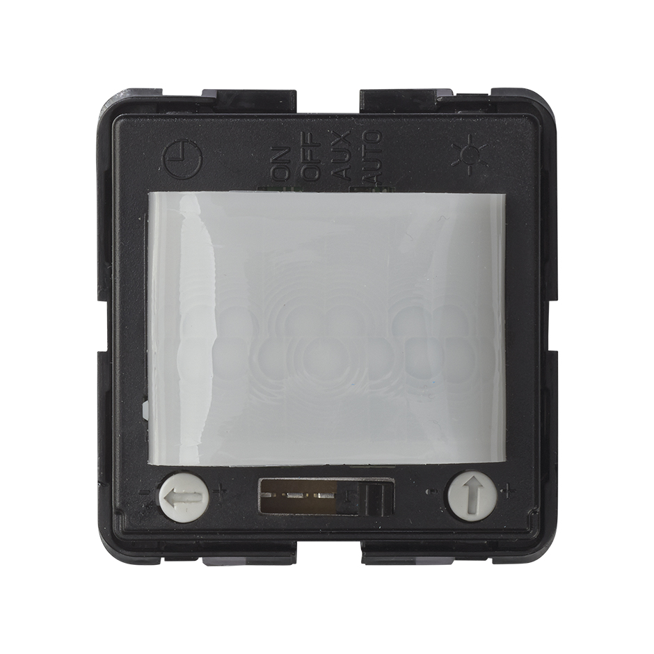 Presence detector with 180º angle of coverage and range of approx 9 ...