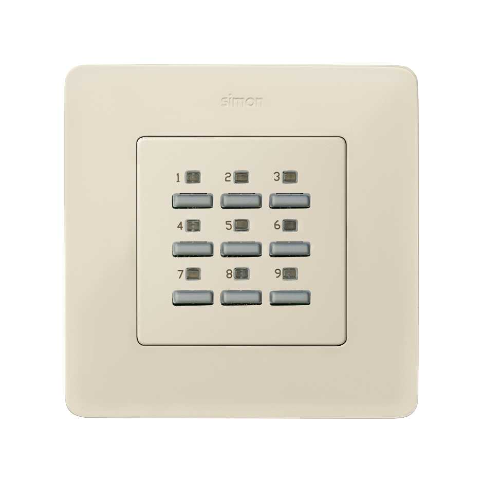 Notification selector plate 9 zones ivory Simon 82 | SIMON