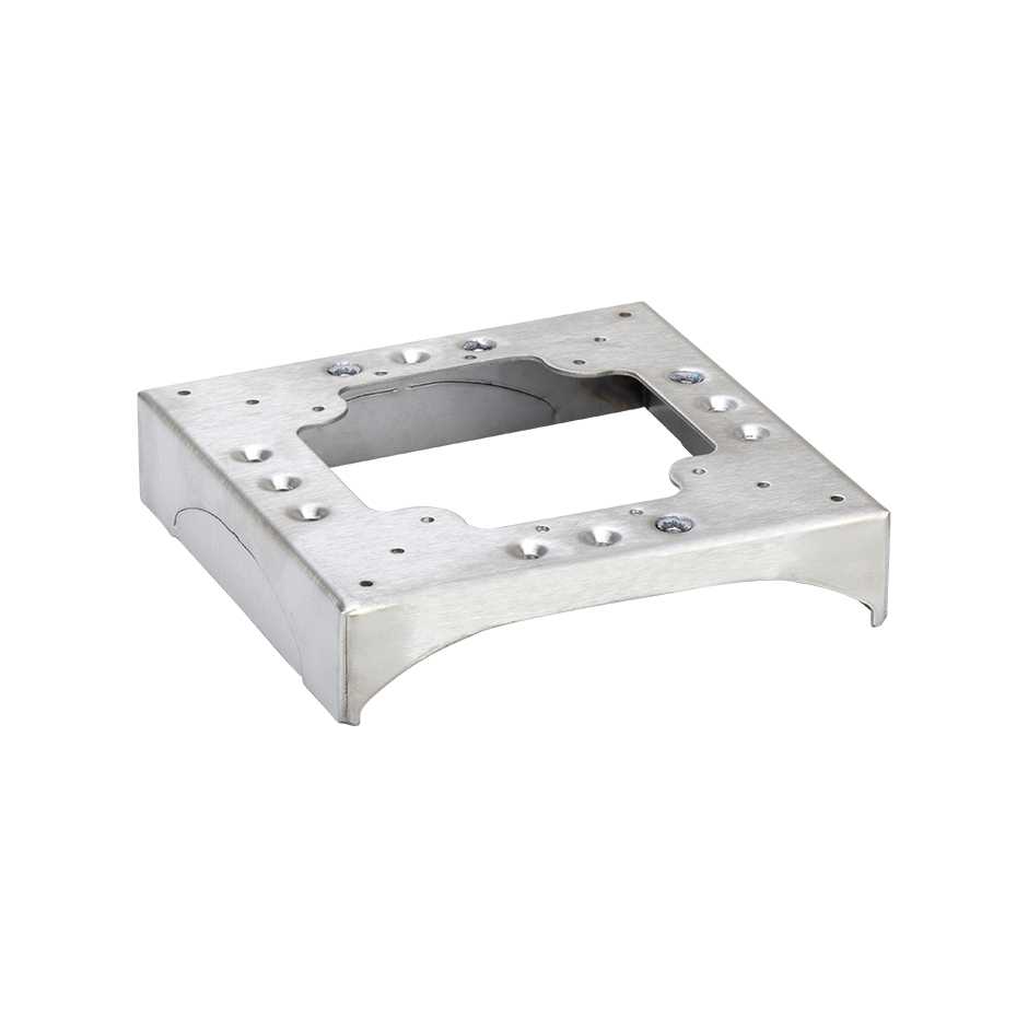 Floor trunking distributor baseboard with 1 punched hole and 3 pre ...