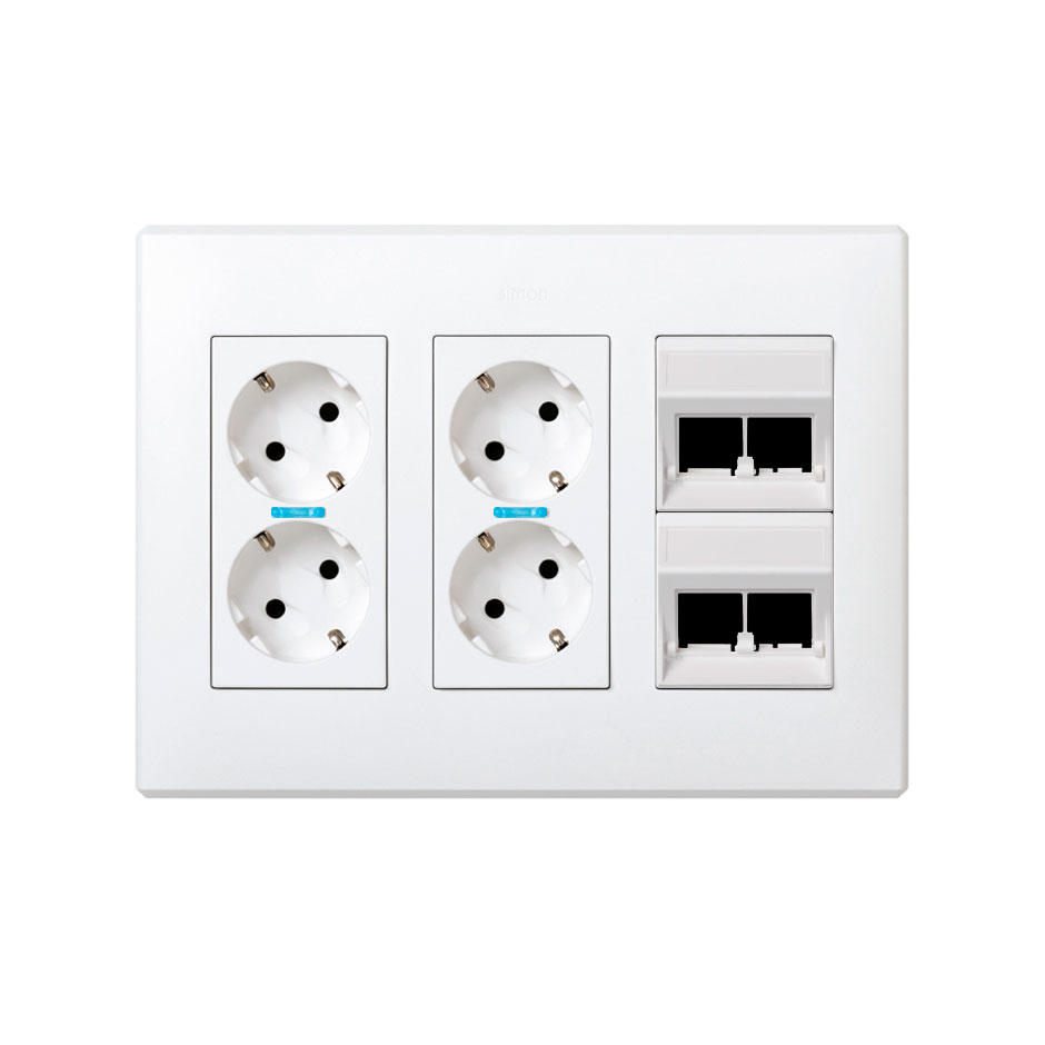 Module for 1 RJ45 3M Volition OCK® in angled voice and data plates | SIMON