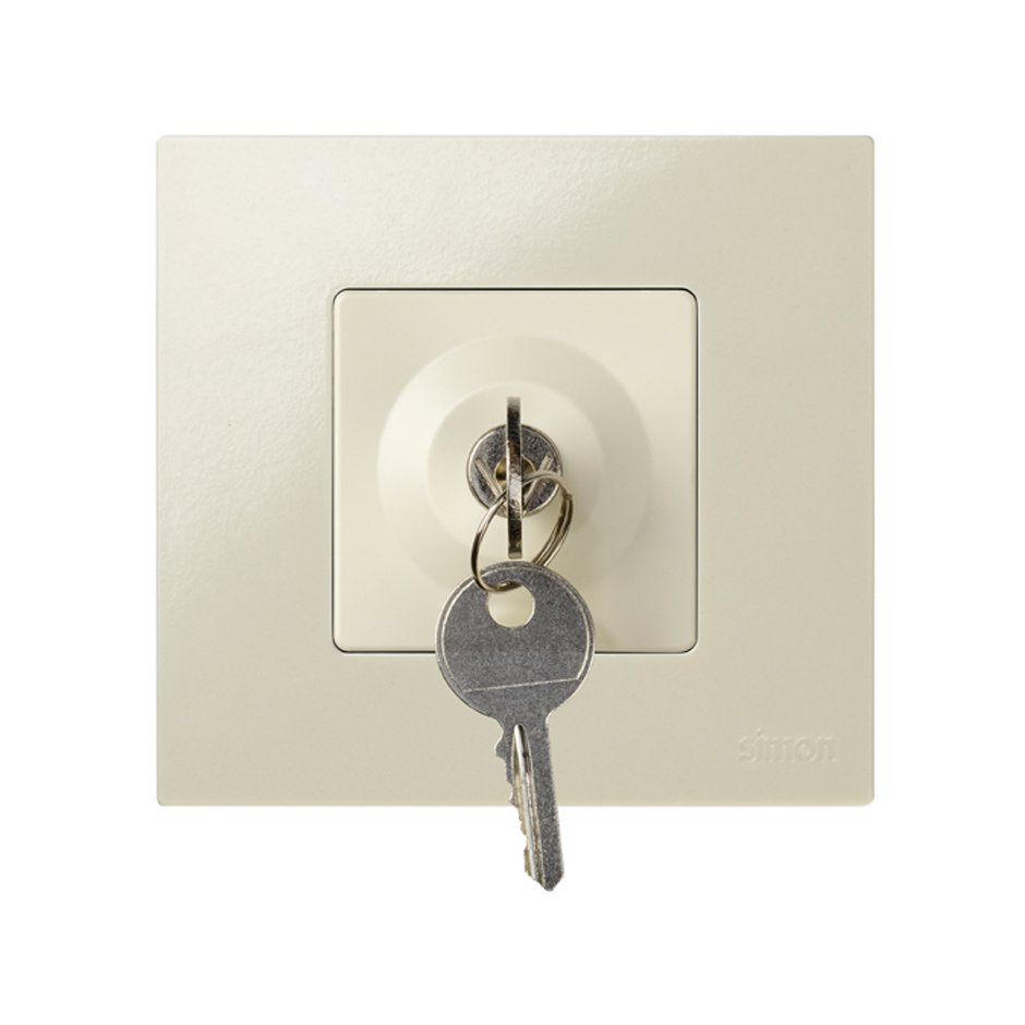 2-way switch with key 2.5A 250V~ 3 positions (key removable in rest ...