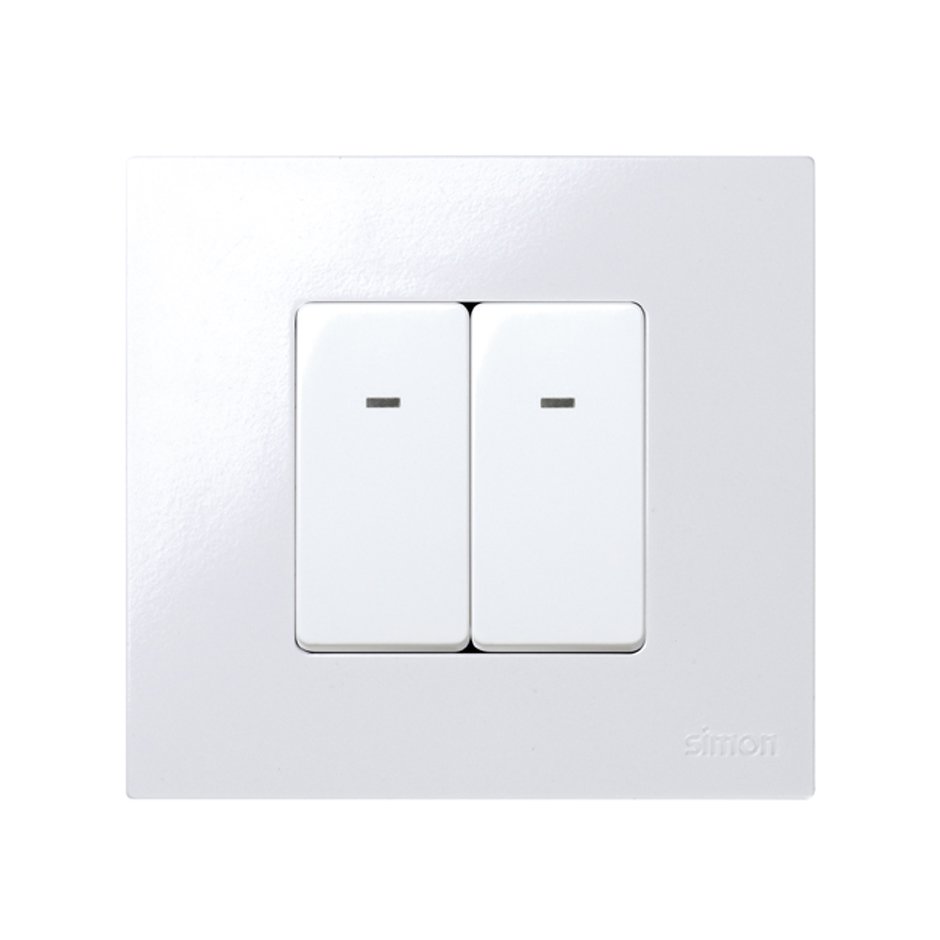 Single-pole switch 10AX 250V~ for half element with built-in pilot ...