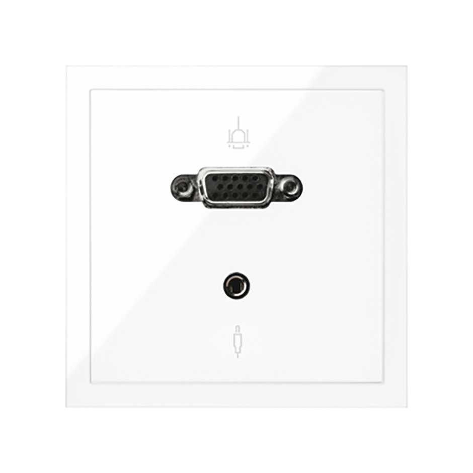 Cover for switch / double-track switch for card with matte white micro ...