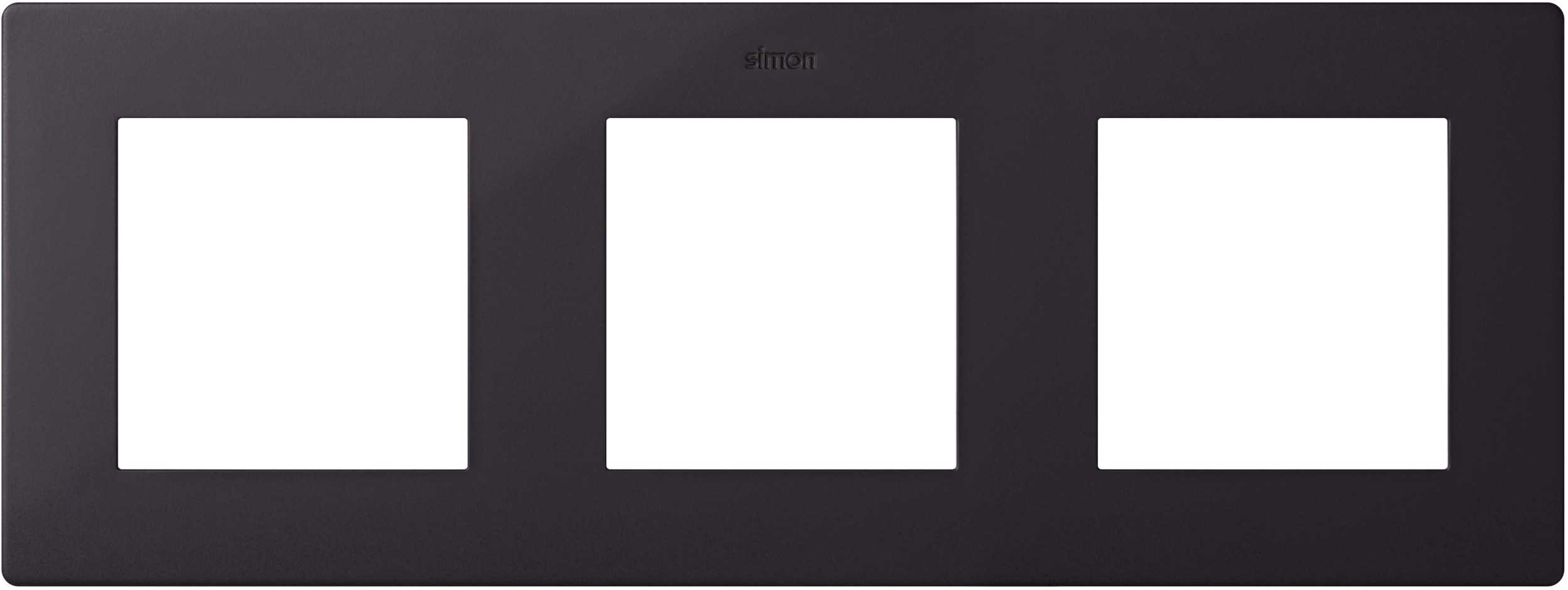 Frame for 3 elements graphite Simon 24 Harmonie | SIMON