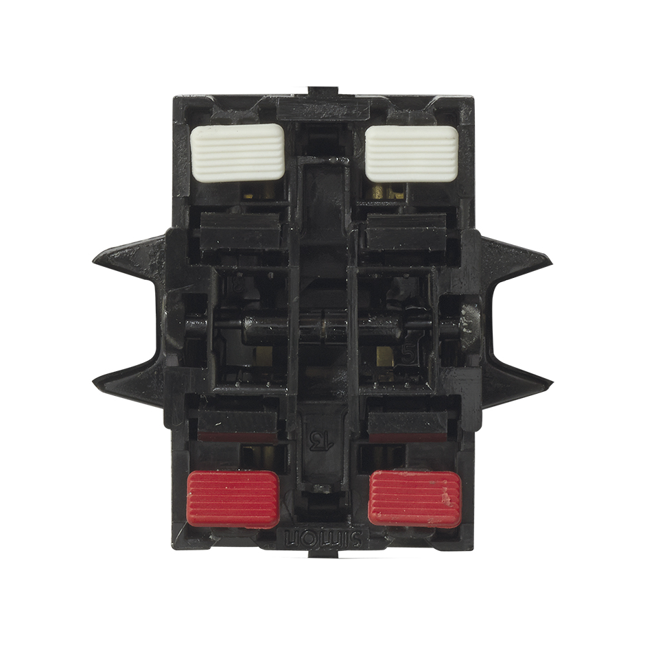 Set of 2 disconnect push-button switches 10A 250V~ (circuit opens when ...