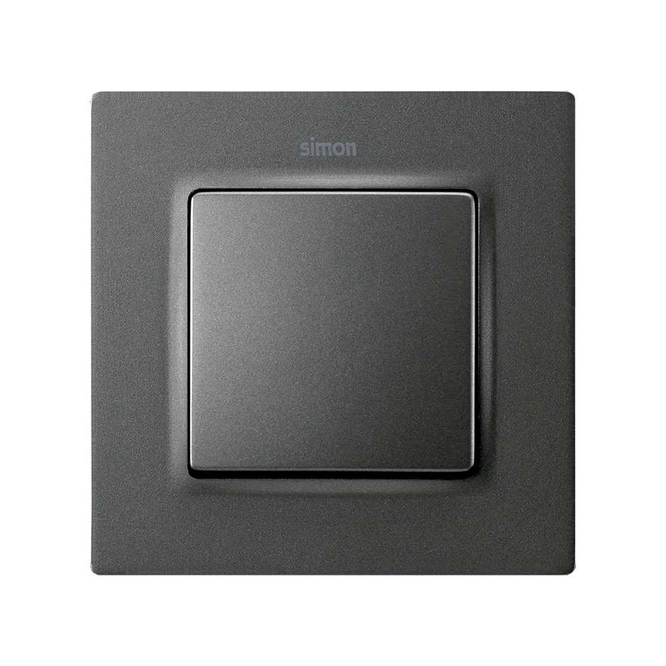 Frame for 1 element titanium Simon 82 Concept | SIMON