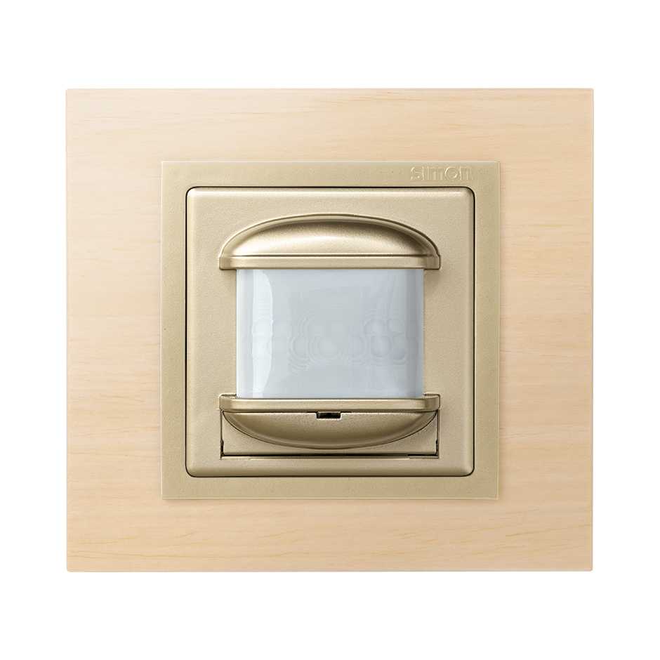 Plate For Presence Detector With 180º Angle Of Coverage Champagne Simon 82 Simon