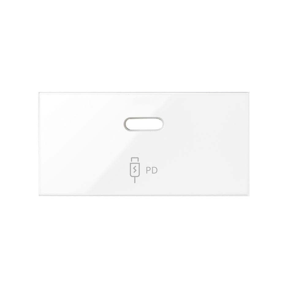 Cover for USB C charger gloss white Simon 100 | SIMON