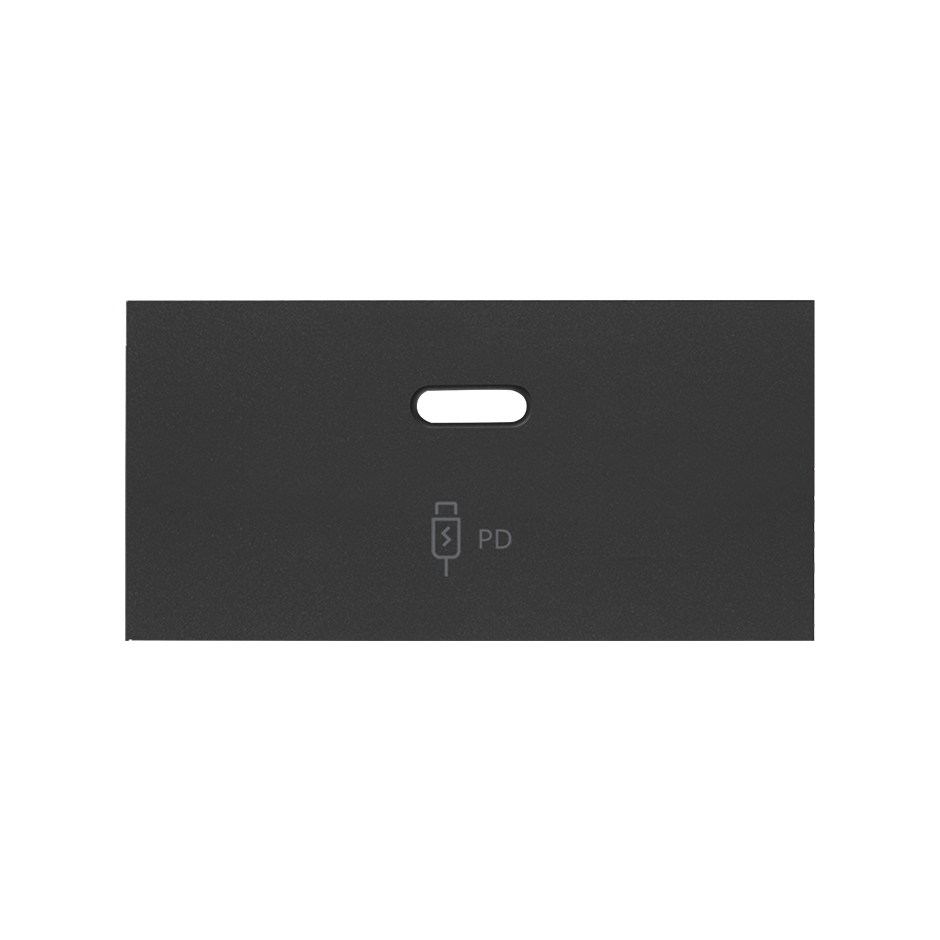 Cover for USB C charger matt black Simon 100 | SIMON