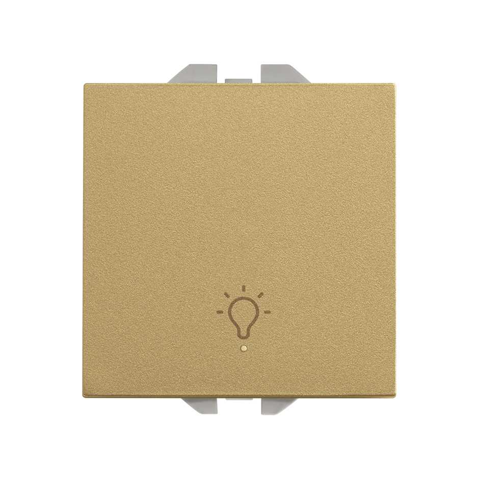 Push-button switch with light symbol 10AX 230V~ and fast terminal ...
