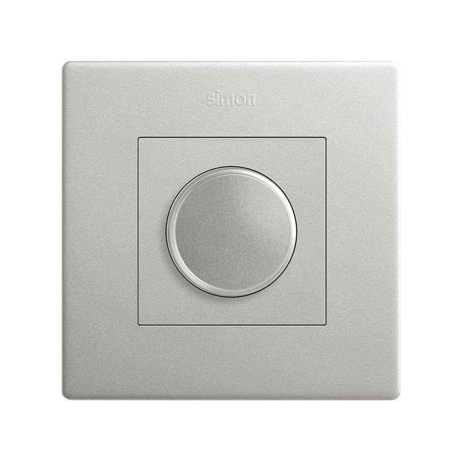 2-wire phase-cut dimmer switch 230 V~ aluminium Simon 270 | SIMON
