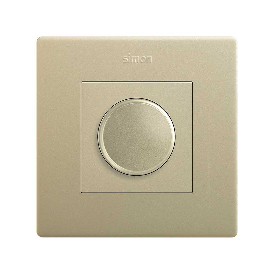 2-wire phase-cut dimmer switch 230 V~ champagne Simon 270 | SIMON