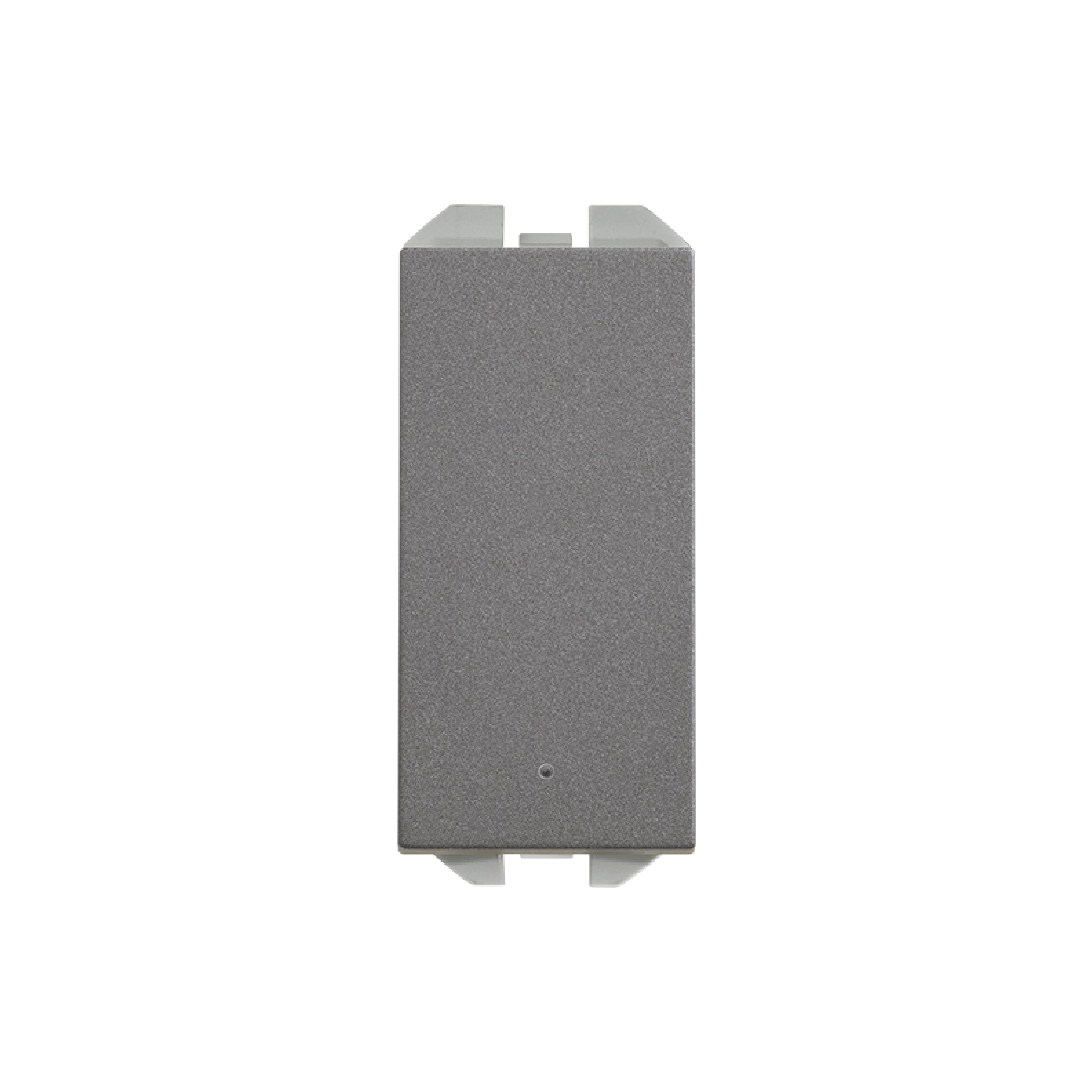 Neutral Push-button Switch w/Light narrow 10A 230V titanium Simon 270 ...