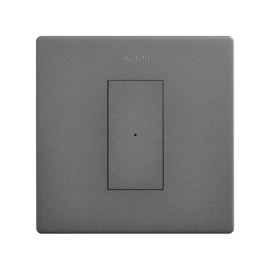 Simon iO electronic 2-way switch with slender rocker titanium Simon 270 ...