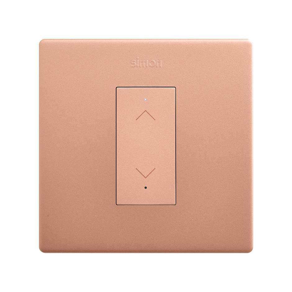 Simon iO blinds switch with slender rocker 700 VA copper Simon 270 | SIMON