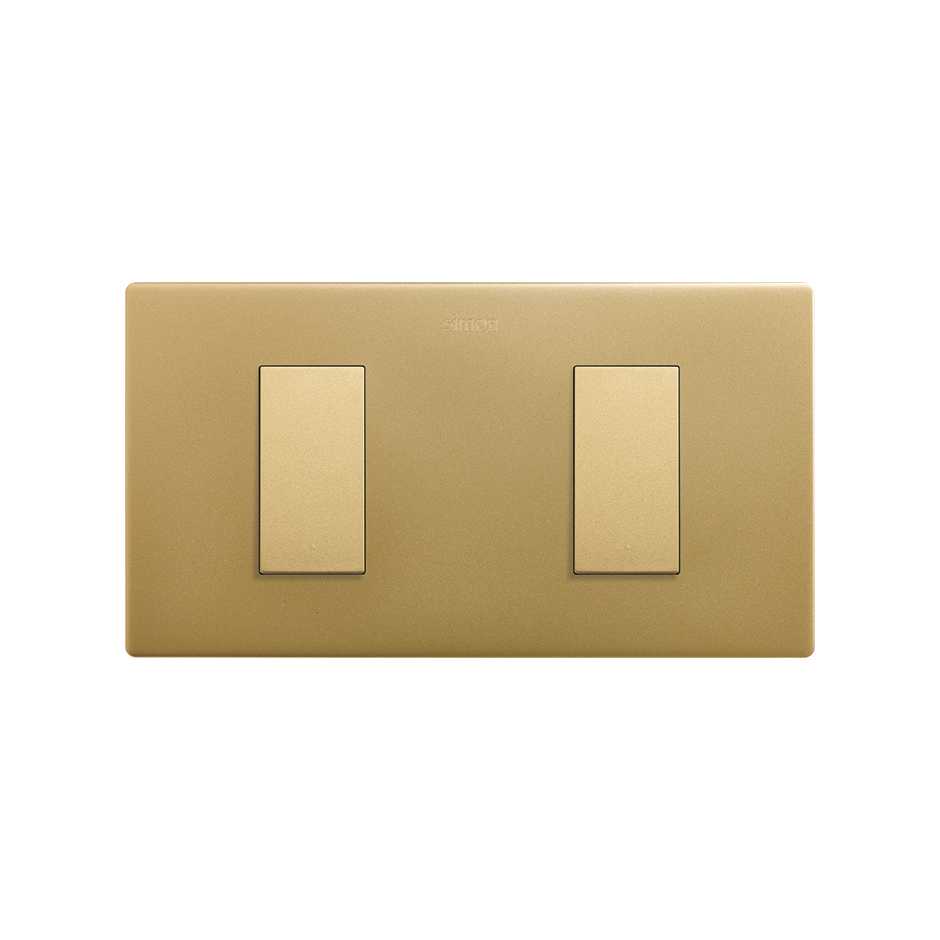 Minimal aesthetic frame for 2 elements gold Simon 270 | SIMON