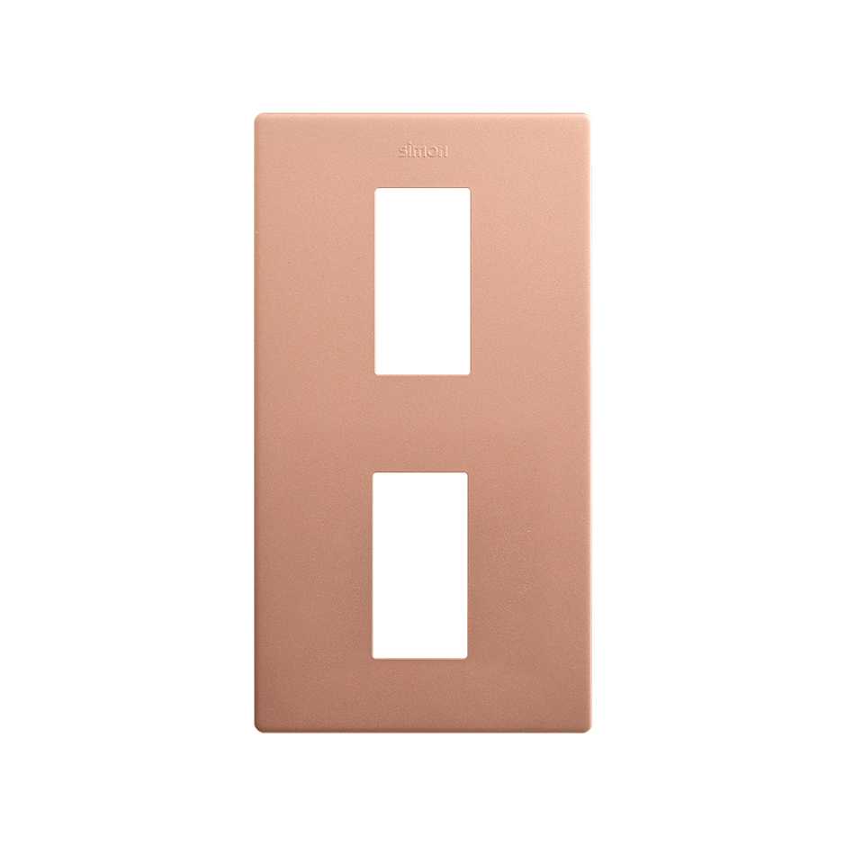 Minima design vertical frame for 2 elements copper Simon 270 | SIMON