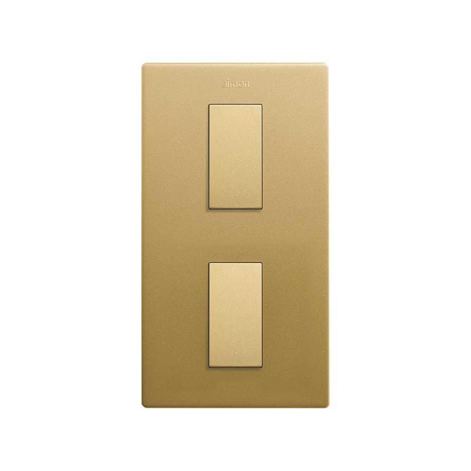 Minimal aesthetic vertical frame for 2 elements gold Simon 270 | SIMON