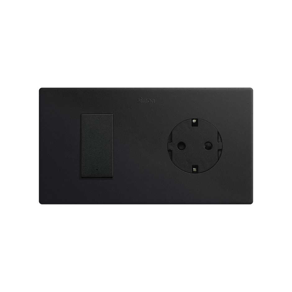 Minima design frame for 2 elements for 1 CLEAN German socket outlet ...