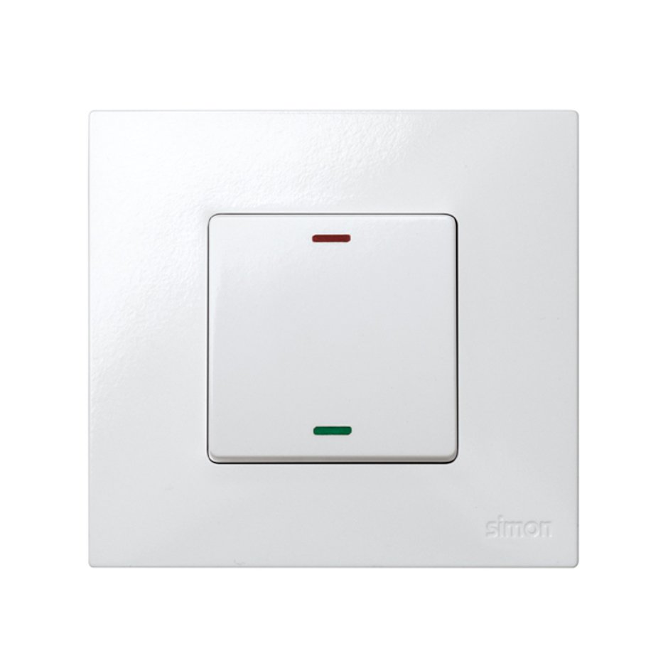 Enter/wait switch white Simon 27 Play | SIMON