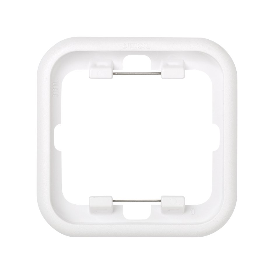 Thermoplastic frame for 1 element white Simon 31 | SIMON