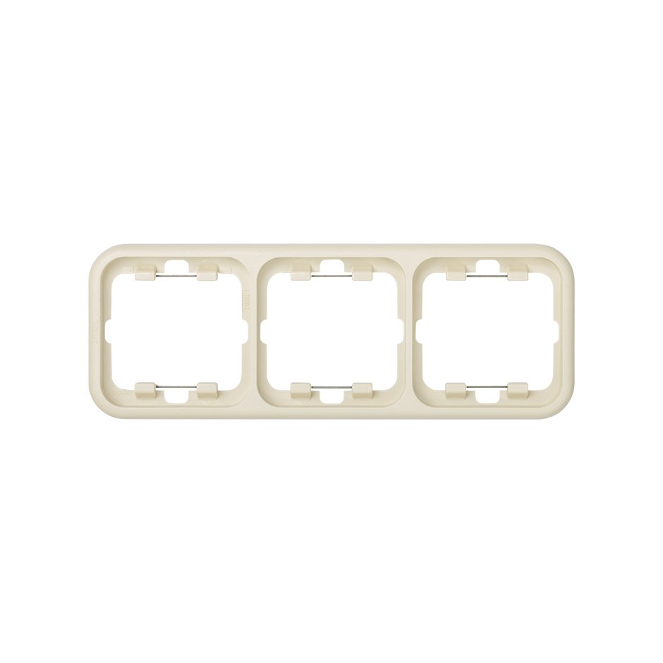 Thermoplastic frame for 3 elements ivory Simon 31 | SIMON