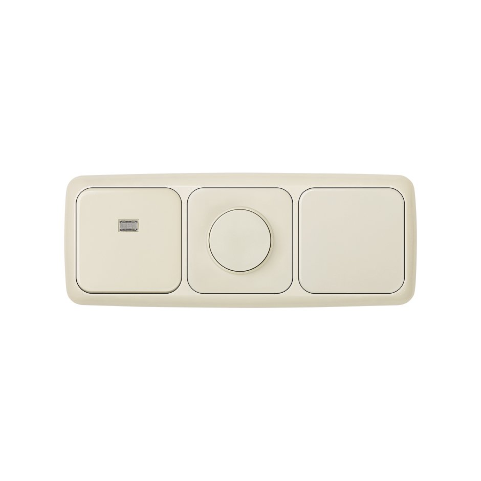 Thermostable frame for 3 elements ivory Simon 31 | SIMON
