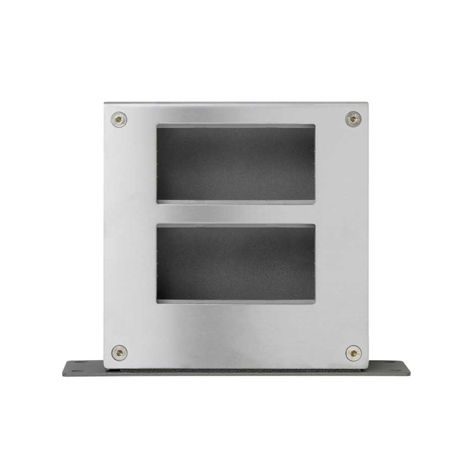 Torreta metálica de 2 alturas y 1 cara para 4 elementos acero inox ...