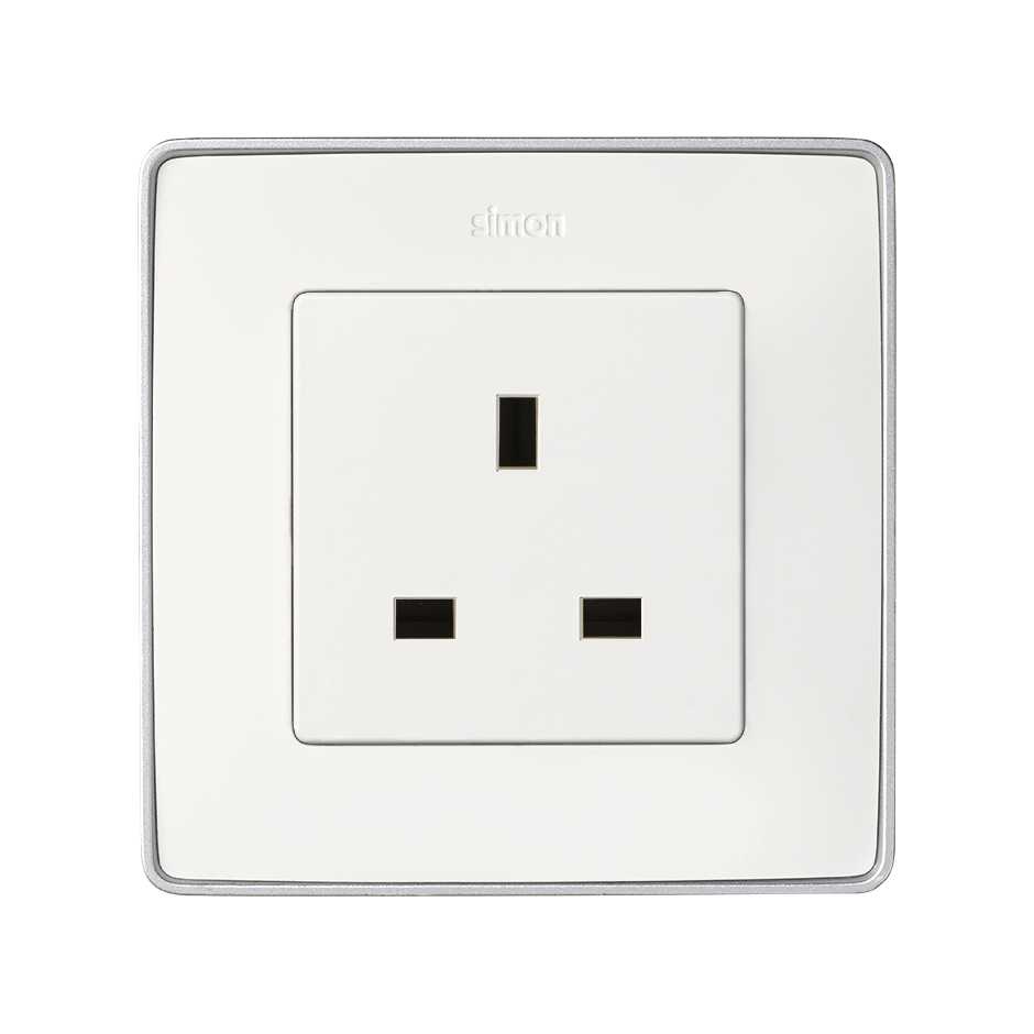 British socket outlet 13A 250V~ with screw terminal connection system ...