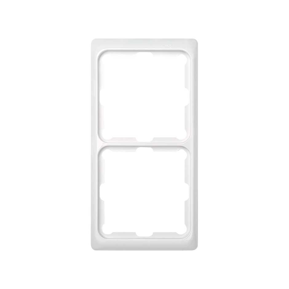 Frame with 2 elements for trunking white Simon 75 | SIMON