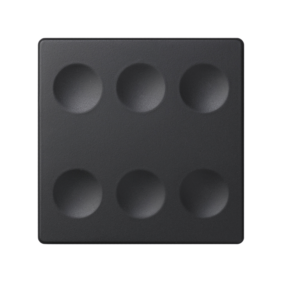 Сенсорная панель на 6 функции с индивидуальной маркировкой цвета графит Simon Sense | SIMON