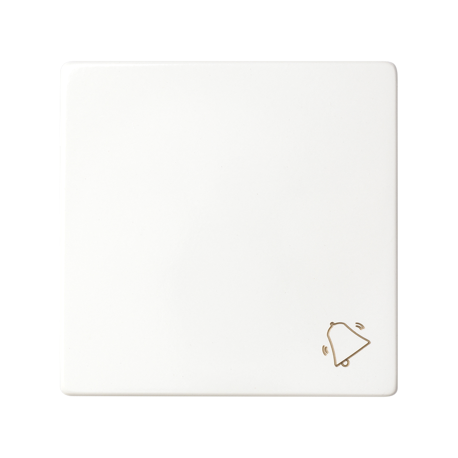 Single rocker with bell symbol for push button white Simon 82 | SIMON