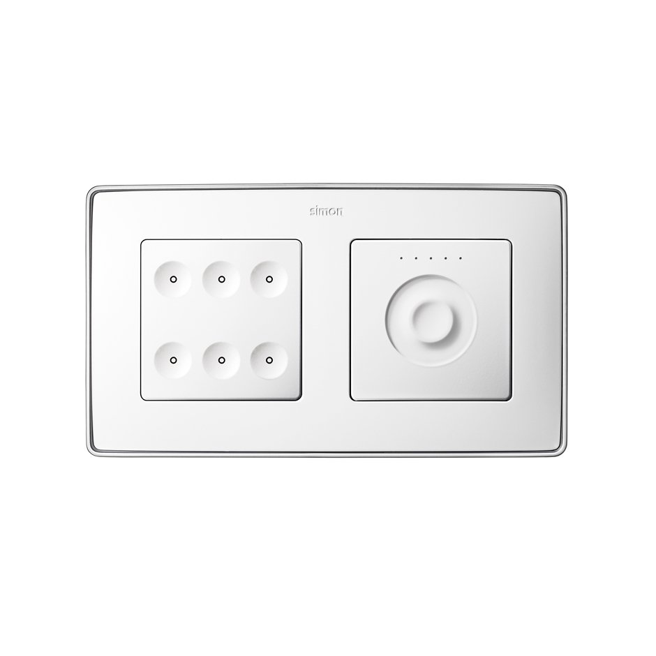 Standard button box 6 functions with KNX coupling unit and slide ...