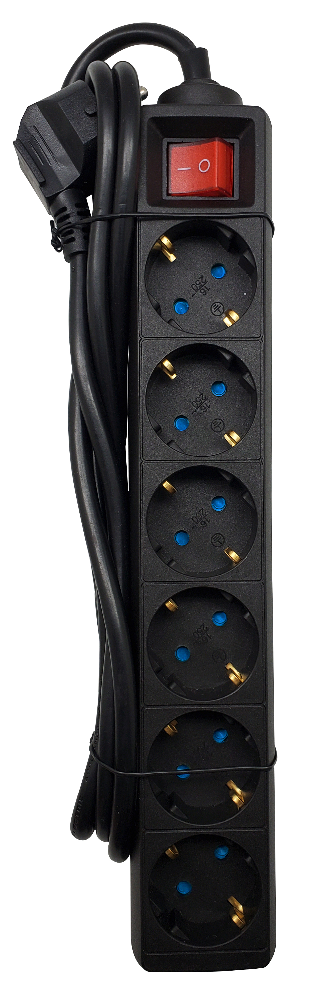 BASE 6 TOMAS TT INT. CABLE 2M NEGRO(FAJ) | SIMON