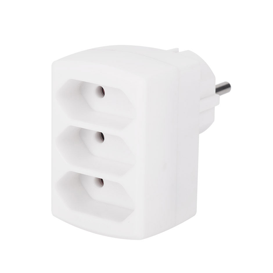 ADAPTADOR TRIPLE FRONTAL 10A 250V BLANCO Simon Brico | SIMON