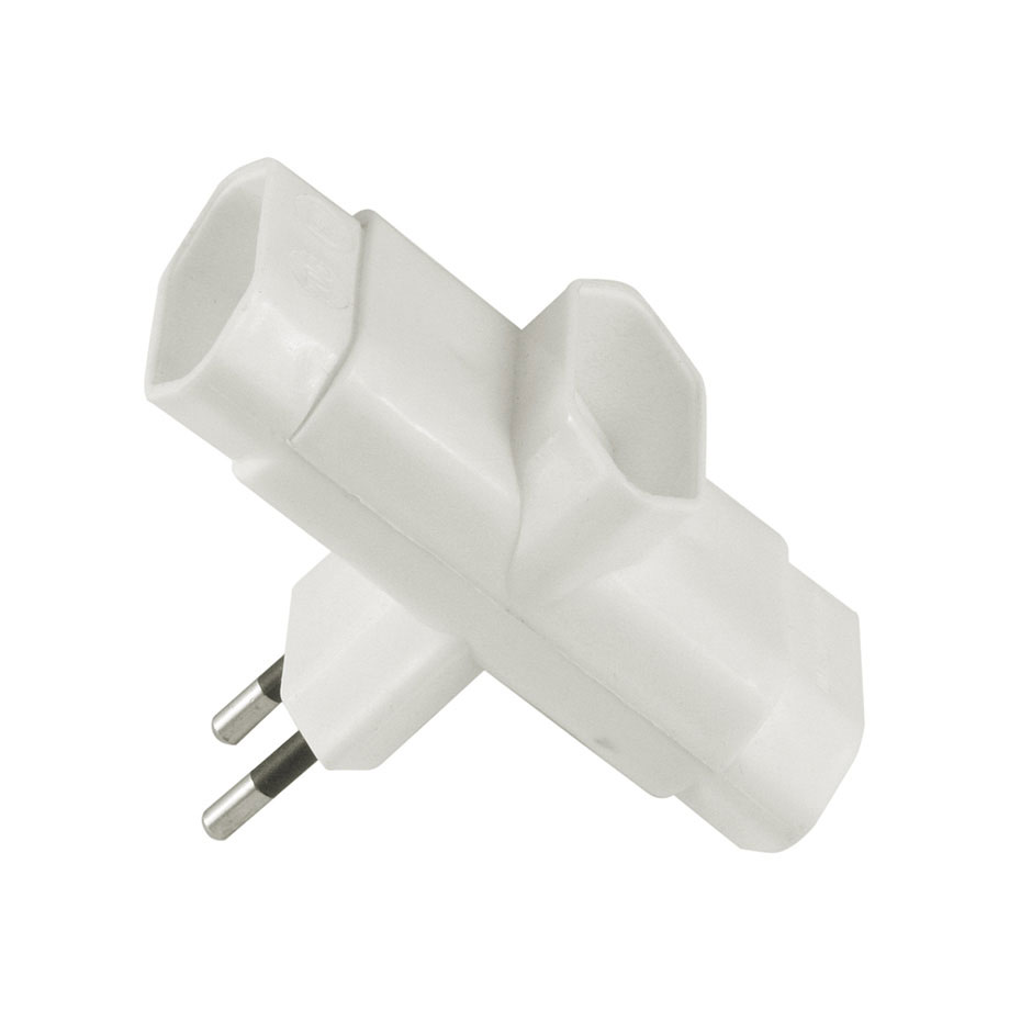 ADAPTADOR TRIPLE LATERAL 10A 250V BLANCO Simon Brico | SIMON